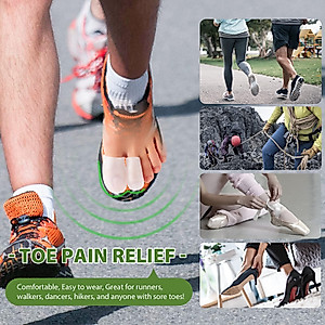 Bukihome Silicone Toe Protectors - 12 Pack Gel Toe Sleeves Toe Protectors - Toe Caps with Aloe Vera Essential Oils - Toe Cushions for Pain Relief, Toe Protection for Corns, Calluses (8L + 4S)