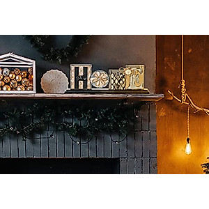 Young's Inc. Wood Block Tabletop Sign - Farmhouse Kitchen Decor - 18” W x 7” H - Rustic Home Decor - Entryway Table Decor