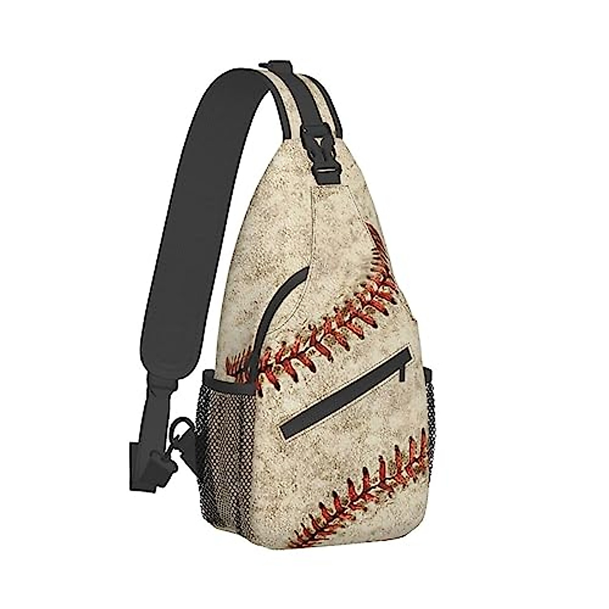 Srucddu Baseball Print Sling Bag For Women, Sling Backpack Crossbody Sling Bags Sling Purses For Women