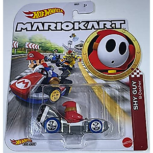 Hot Wheels - Mario Kart - Shy Guy B-Dasher - 2023 - Mint/NrMint Ships Bubble Wrapped in a Box