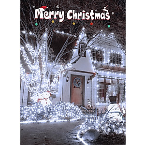 Outdoor Fairy Lights Battery Operated, 2 Pack Twinkle String Lights with Remote, 5 Feet 60 LEDs Firecracker Starry Lights for DIY Wreath Wedding Party Bedroom Mason Jar Holiday Christmas, Pure White