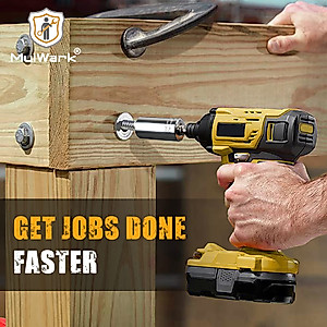 MulWark Super Universal Socket Tools for Men - (7-19 MM) Socket Set with Power Drill Adapter Gadgets for Men Women Birthday Gift for Dad Husband