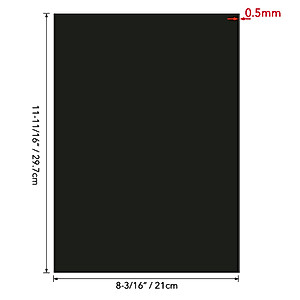 Briartw 3 Pcs A4 0.5mm Thick Single Sided Strong Magnetic Sheets Flexible Rubber Sheets for Metal Dies Storage and Organize Scrapbooking Tool Craft Supplies Rubber Magnetic Sheets Set