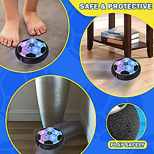 2 Pcs Hover Soccer Toys Set, Boys Gift Idea for Age 6 7 8 9 10 11 12 Years Old, Teen Boys World Cup Christmas Easter Stuffers Valentine Holiday Birthday Present Ball Toy