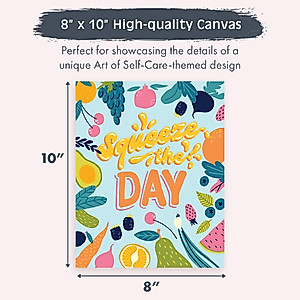 Pink Picasso Kits Self Care Collection Paint by Number for Adults & Beginners | DIY Unique 8x10 Canvas Painting Kits | Color by Numbers Arts Paint Canvas Best for The Young at Heart | Squeeze The Day