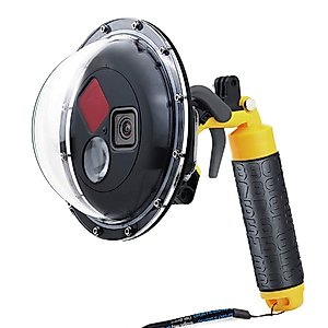 SOONSUN Dome Port for GoPro HERO 12 / HERO 11 / HERO 10 / HERO 9 Black, Built-in Red 10x Magnification Close-up Filter Underwater Dome Lens with Waterproof Housing Case for GoPro HERO 9 10 11 12 Black