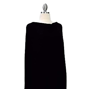 Covered Goods-Nursing Covers for Women, Multipurpose Scarf for Breastfeeding, Baby Carrier Cover and Styling Cloth with Unique Patterns(Black)