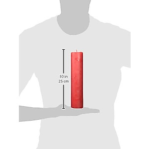 2 x 9 Red Pillar Candle
