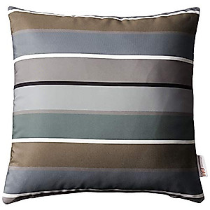 Modway Outdoor Indoor All Weather Patio Throw Pillow in Stripe