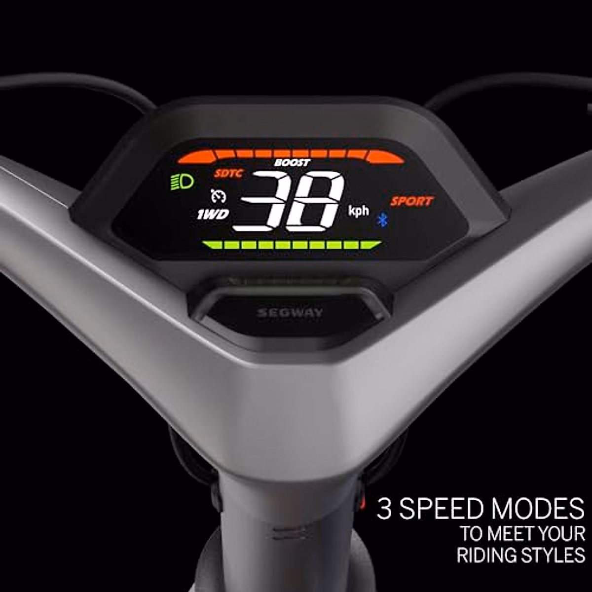 Segway SuperScooter GT1P, 3000W Power, 37.3MPH Max Speed, 43.5 Miles, 11 Inches Anti-Puncture Tubeless Tires, Folable, UL-2272 Certified