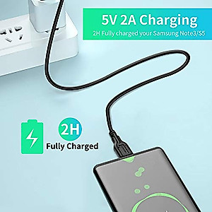 Reallycare Micro B Cable, USB 3.0 A Male to Micro USB 3.0 Sync Cord,Data Wire for Toshiba,Seagate,Samsung,WD, My Passport and More External Hard Drive(1ft/35cm/Black)