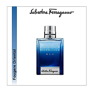 Salvatore Ferragamo Acqua Essenziale Blu Eau de Toilette Spray for Men, 3.4 Ounce