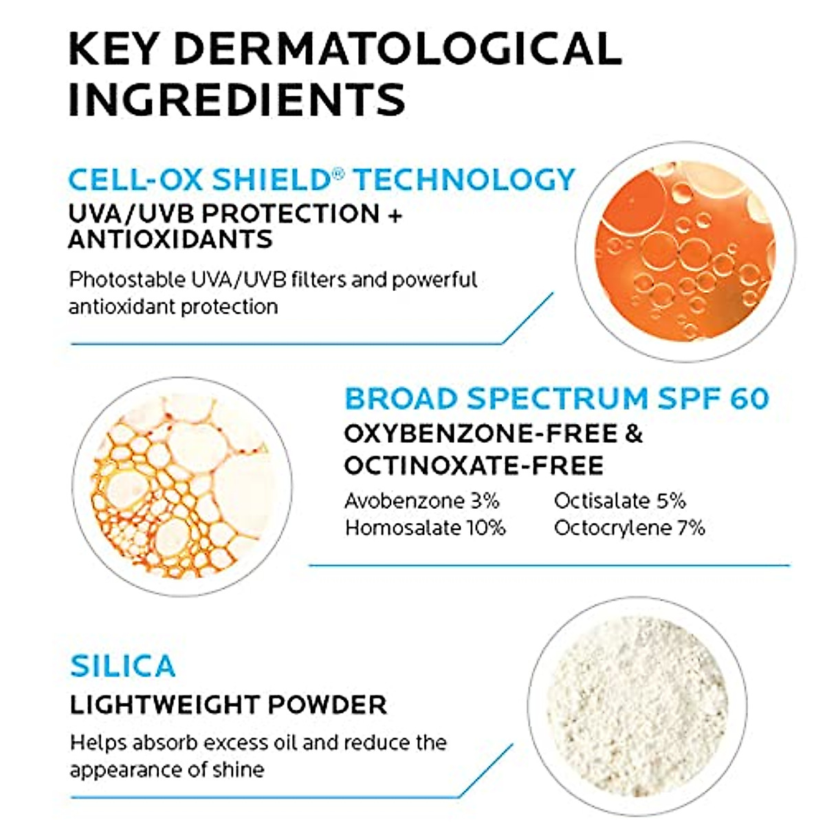 La Roche-Posay Anthelios Light Fluid Face Sunscreen Broad Spectrum SPF 60, Sensitive Skin Sunscreen, Oxybenzone Free, Oil Free, Non-Comedogenic