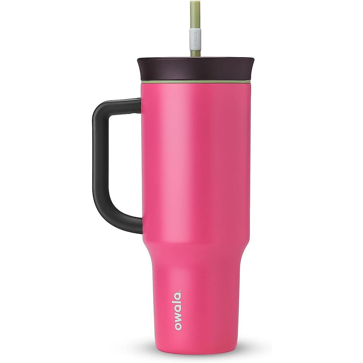 Owala Stainless Steel Triple Layer Insulated Travel Tumbler with Spill Resistant Lid, Straw & 2-in-1 Cleaner Brush