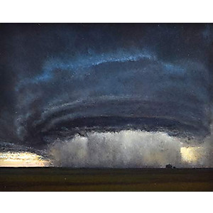 Super Cell by Jeff Aeling, Original Oil on Panel, 8" x 10"