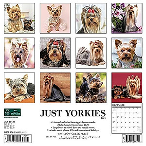 Just Yorkies 2021 Wall Calendar (Dog Breed Calendar)