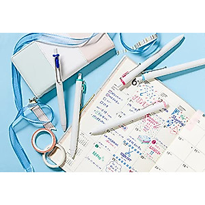 uni-ball Uniball One Gel Pen, 12 Blue Pens, Medium Point 0.7mm Gel Pens, Fine Point, Smooth Writing Pens, Home Office Supplies, Colored Pens, Ink Pens, Ballpoint Pens, Bulk Pens for Journaling