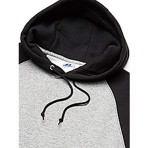 Russell Athletic Men's Dri Power Pullover Fleece Hoodie, Oxford/Black, Large