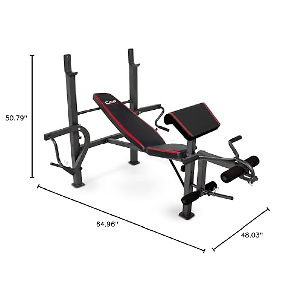 CAP STRENGTH STANDARD BENCH WITH BUTTERFLY AND PREACHER CURL