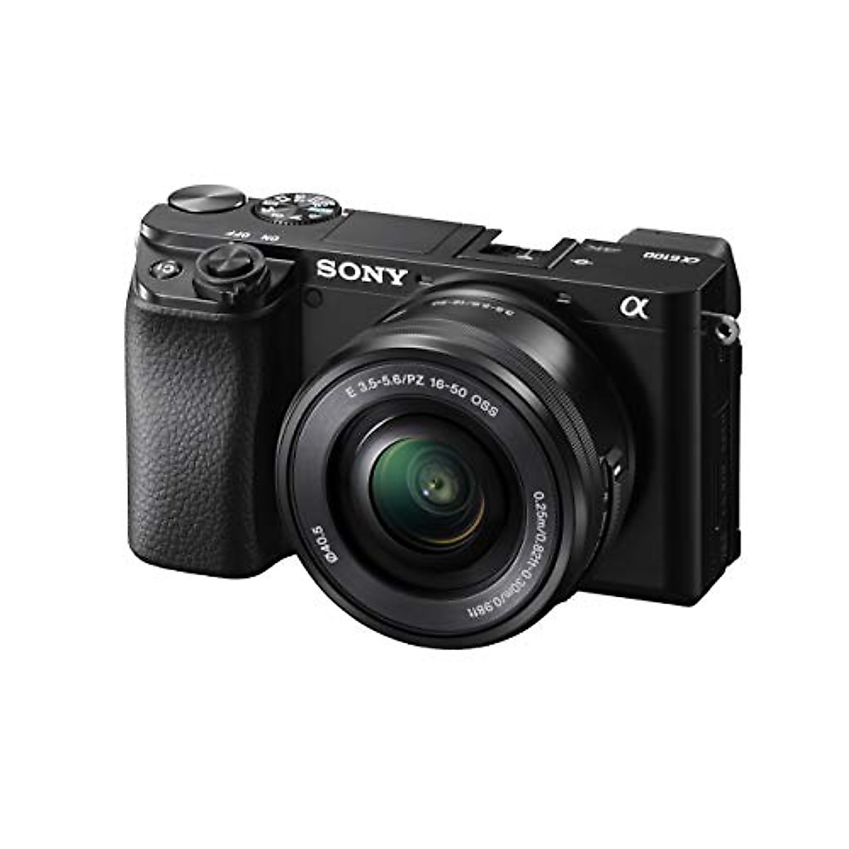 Sony Alpha A6100 Mirrorless Camera with 16-50mm Zoom Lens, Black (ILCE6100L/B)