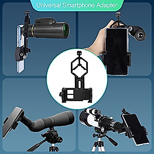 occer Telescopes for Adults Kids Beginners - 70mm Aperture 400mm Telescope FMC Optic for View Moon Planet - Portable Refractor Telescope with Adjustable Tripod Finder Scope Phone Adapter