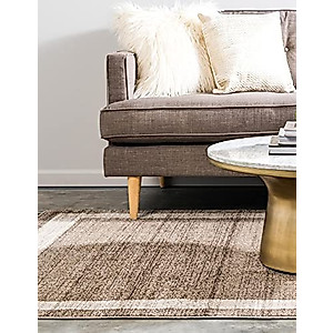 Rugs.com Angelica Collection Rug – 6' x 9' Light Brown Medium Rug Perfect for Bedrooms, Dining Rooms, Living Rooms