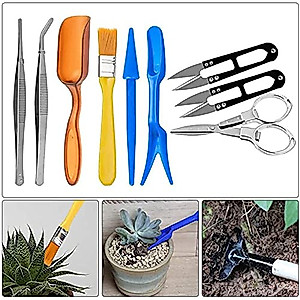 Snow Shovels for Snow Removal Shovel Trimming Tools Succulent 12-Piece Mini Soils Seedling Scissors Set Gardening Transplanter Brush of Potted Patio & Garden