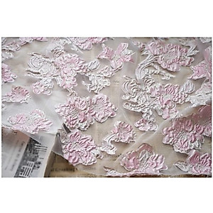 XMTXZYM 2 Meter Retro Embossed Yarn Dyed Jacquard Fabric Dress DIY Sewing Fabric