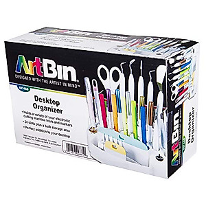 ArtBin 6974AG Desktop Accessory Storage with 24 Slots, [1] Art & Craft Organizer, White