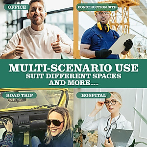 Buddew Electric Lunch Box 80W Food Heater 3 in 1 12/24/110-230V Portable Lunch Warmer Upgraded Leakproof Heated Lunch Box for Car/Truck/Office with SS fork & Spoon and Insulated Carry Bag(Green)