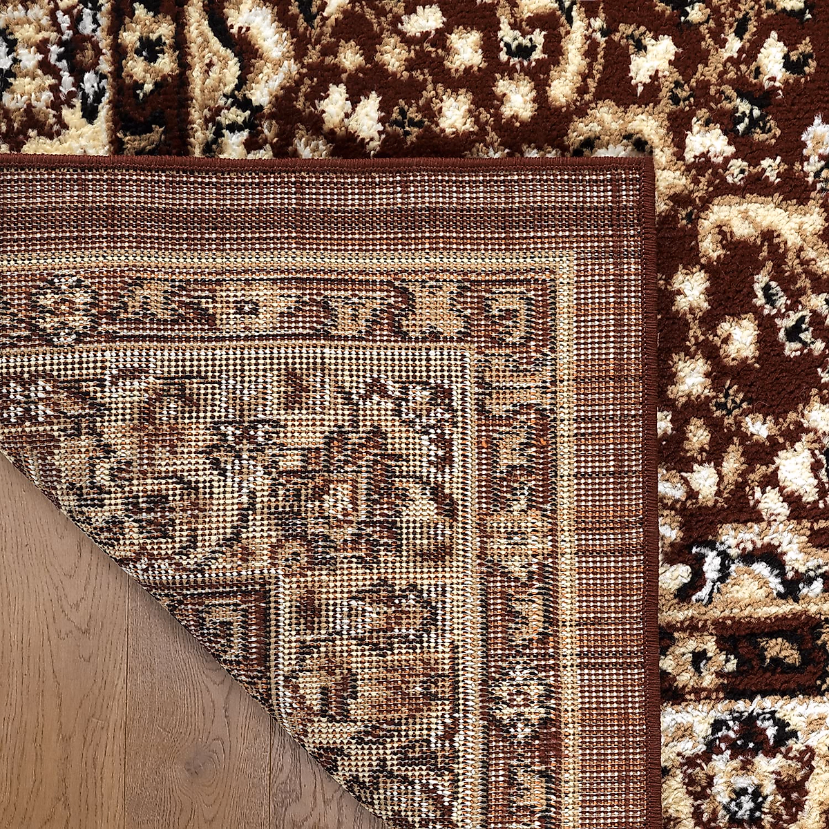 Antep Rugs Oriental 8x10 Traditional Medallion Indoor Area Rug Siesta (Maroon Beige, 7'10" x 10')