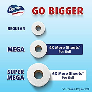 Charmin Ultra Strong Toilet Paper 12 Mega XL Rolls, 363 Sheets Per Roll (Packaging May Vary)