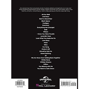 Taylor Swift Easy Piano Anthology - 2nd Edition: Easy-Level Song Arrangements with Lyrics