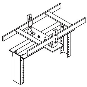 10595-712 - Chatsworth Rack-to-Runway Mounting Plate Black 9 to 12"