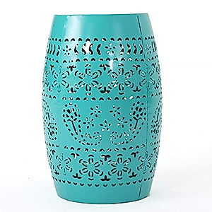 Christopher Knight Home Ruby Outdoor 12" Iron Side Table, Teal