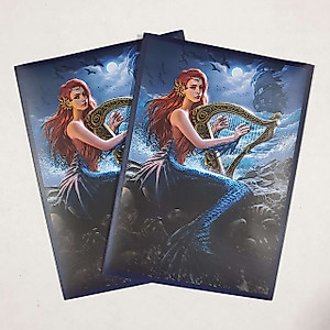 Fantasy North - Allamorra - Alluring Siren - 100 Smooth Matte TCG Trading Card Sleeves - Fits Magic MTG Commander Pokemon and Other Card Games - Playing Card Sleeves