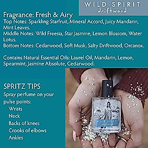Wild Spirit Driftwood Eau De Parfum Spray | Fresh, Airy Cruelty-Free Perfume for Women, 1 fl oz/30mL