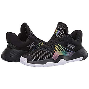adidas Women's D.O.N. Issue #1 Basketball Shoe, FTWR White/core Black/core Black, 11