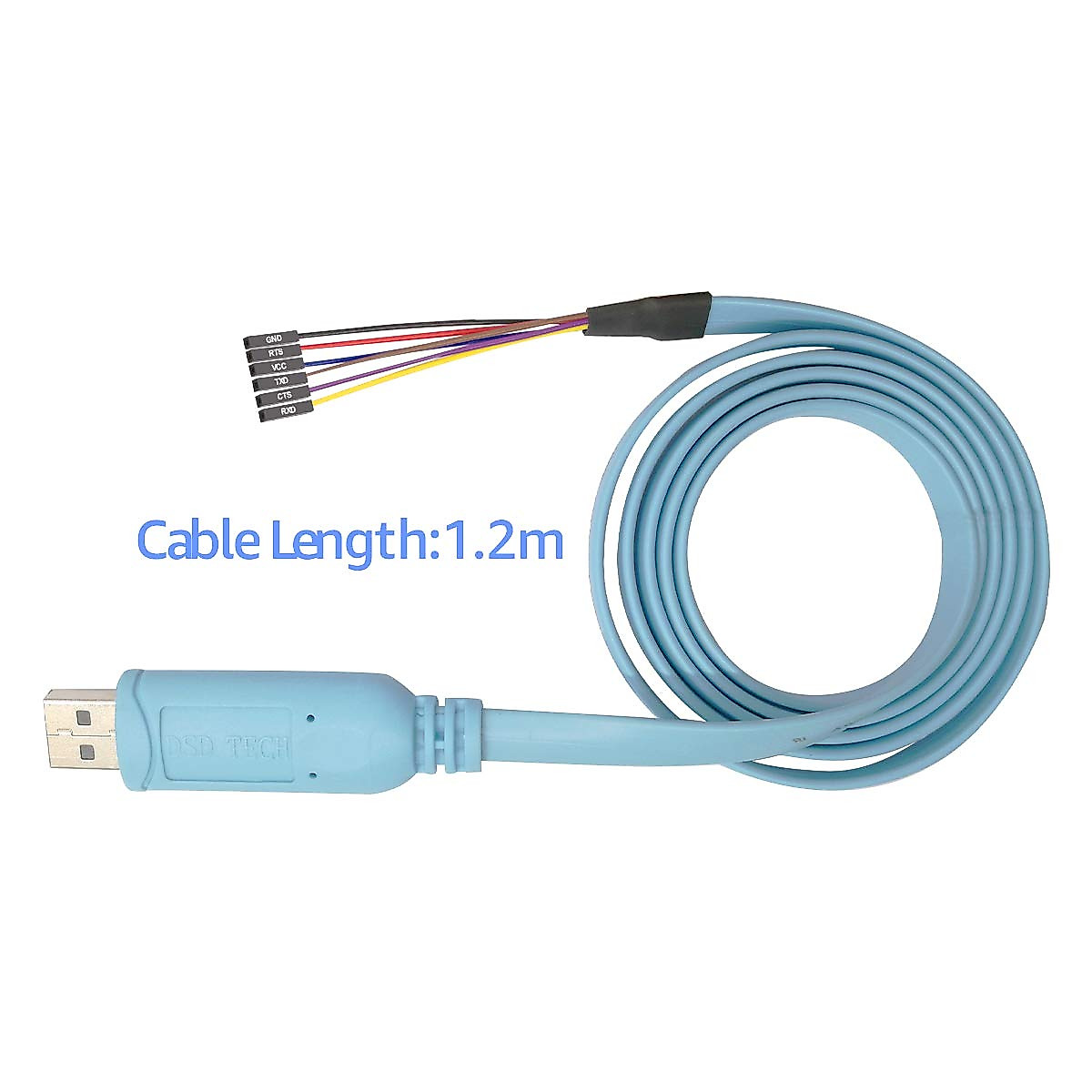 DSD TECH SH-U09BL USB to TTL Serial Cable with CP2102N Chip 1.2M/4FT