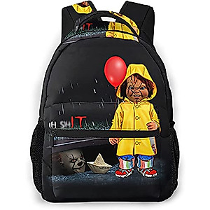 Horror Movie Chu-CKY Backpack Laptop Travel Bag Durable Waterproof for School College Student Knapsack