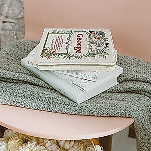 9.6x6.6 Inch Personalized Bible Cover, Custom Bible Cover – Personalized Leatherette Bible Cover and Carrying Case with Handle, Womens Bible Case - White Small (Design 4)