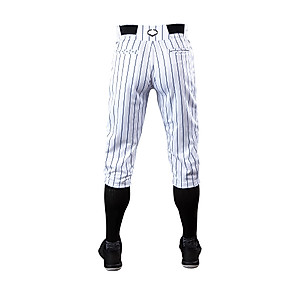 EvoShield Men's Salute Pinstripe Knicker Pant - Team White/Navy, Size Small