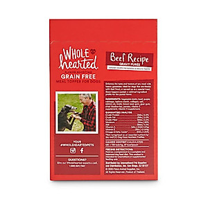 WholeHearted Grain-Free Beef Recipe Gravy Puree Wet Dog Meal Topper, 2.8 oz., Case of 6