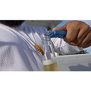 CUDA Diamond Pocket Sharpener #23062 | Compact Portable Sharpener with Integrated Line Cutter, Bottle Opener, & Hook Sharpening Grooves