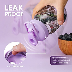 Aieve Mason Jar Lids, 4 Pack Regular Mouth Mason Jar Pour Spout Lid, Canning Lids with Flip Top Lid, Leak-Proof