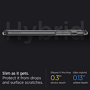 Spigen Ultra Hybrid Designed for iPhone 11 Pro Max Case (2019) - Crystal Clear