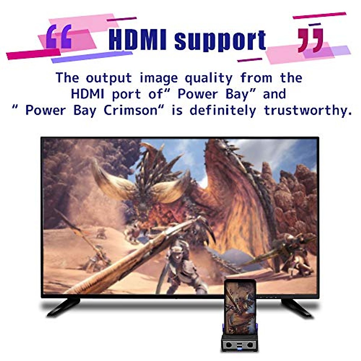 Brook Power Bay - Portable and Fast Charging Dock Stand, Docking Station for Nintendo Switch, Compatible with Switch and GameCube Controllers, Support HDMI Out Put and Two Bluetooth Headsets