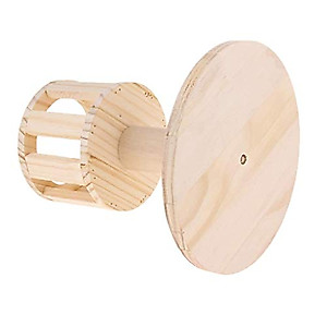 Rabbit Hay Manger Rack Multifunctional Wooden Food Feeder with Grinding Claw for Bunny Rabbits Chinchilla Guinea Pigs Small Animals (Hay Manger-B)