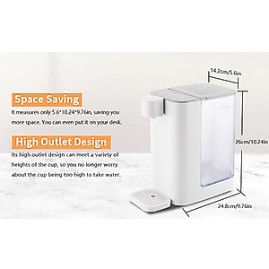 Goudergo 102 Ounce 3L Electric Kettles,Instant Hot Water Dispenser,Adjustable 5 Temperatures Water Filter for Including Homes & Offices & Schools & Other Places,Etc (white)