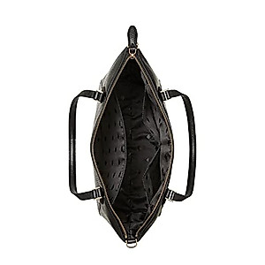 Kate Spade Pebbled Leather Monica Satchel Crossbody Handbag Black